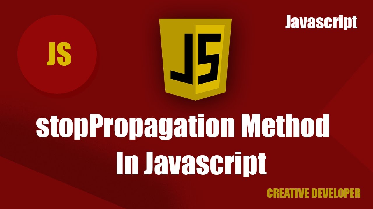 stopPropagation In Javascript || Javascript Tutorial || Javascript Course || stopPropagation || Es6