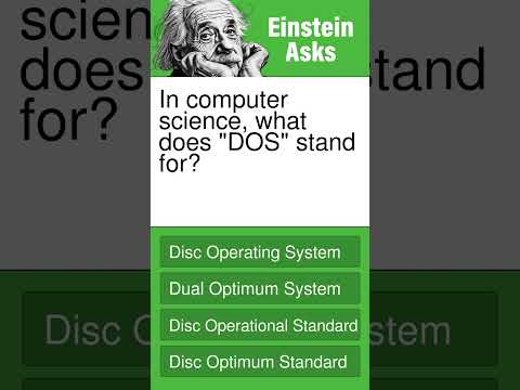 In computer science, what does "DOS" stand for?