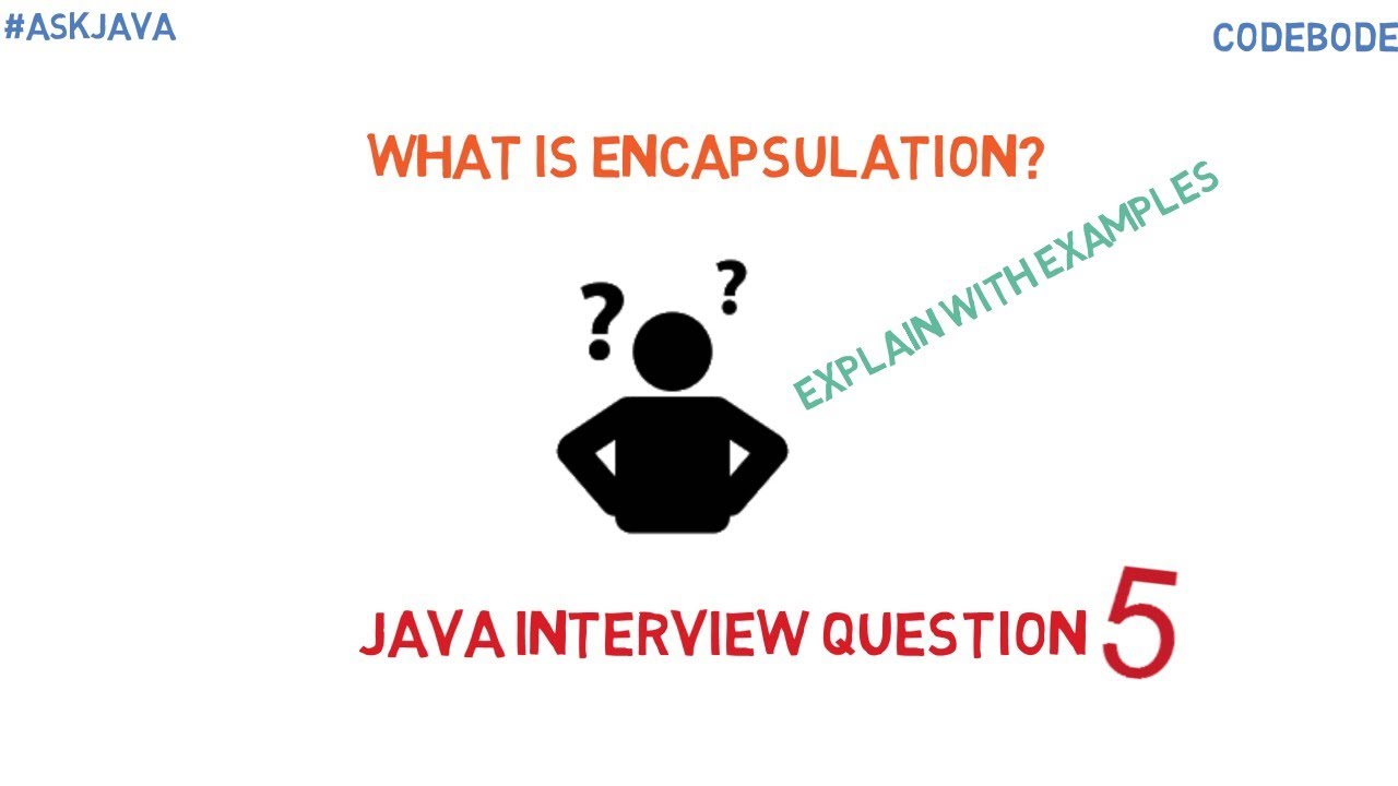 What is Encapsulation? | Java Interview Question 5  |  Advantages & Examples | Ask Java | Code Bode