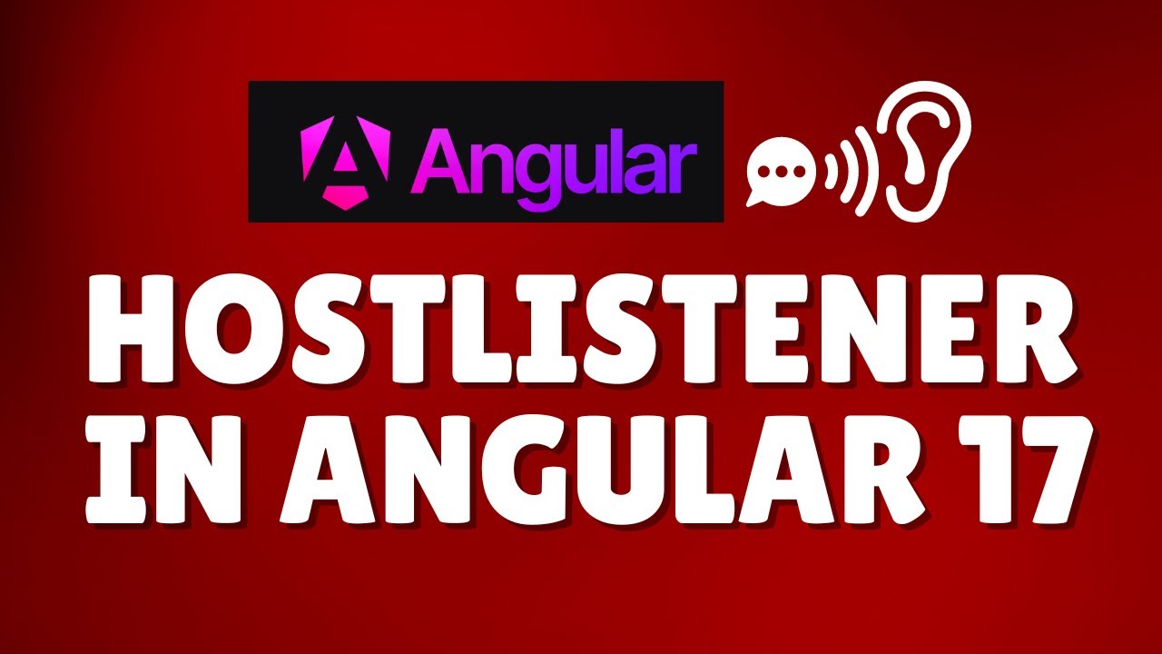 What is HostListener in Angular 17?