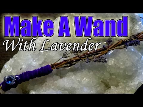 VIDEO: Make a Natural Wand with Suede, Lavender and Swappable Crystal ...