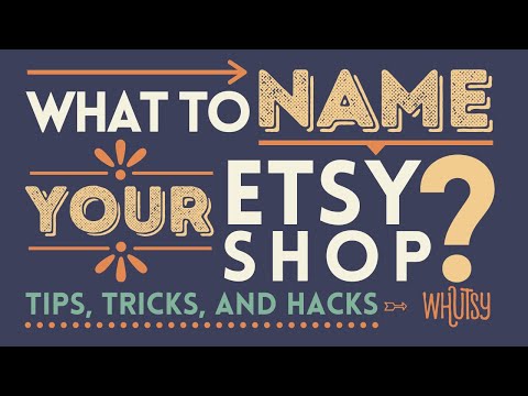 Naming Your Etsy Shop, Finding a Domain, and Social Media Accounts