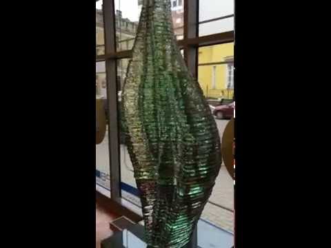 "Caleo" layered glass sculpture by Ernest Vitin