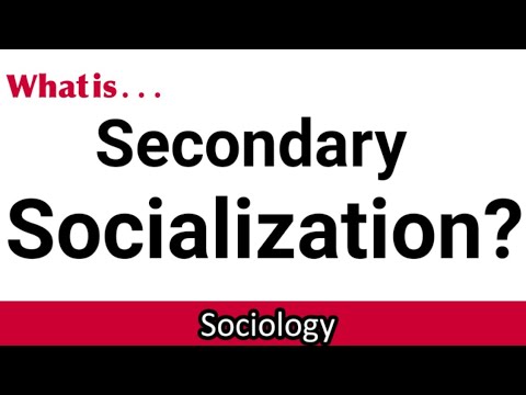 What is secondary socialization? #secondary_socialization #types_of_socialization #secondarysocaliza