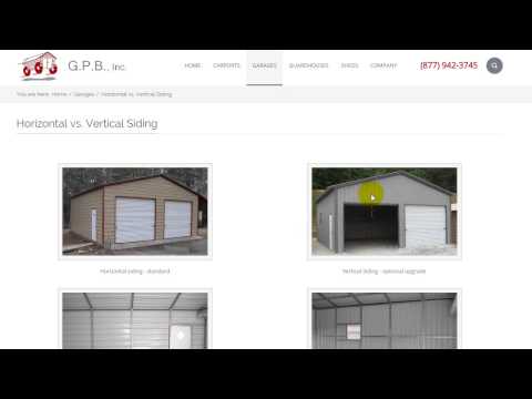 Garage Pricing Demo | Metal Garages, Steel Buildings - G.P.B., Inc.