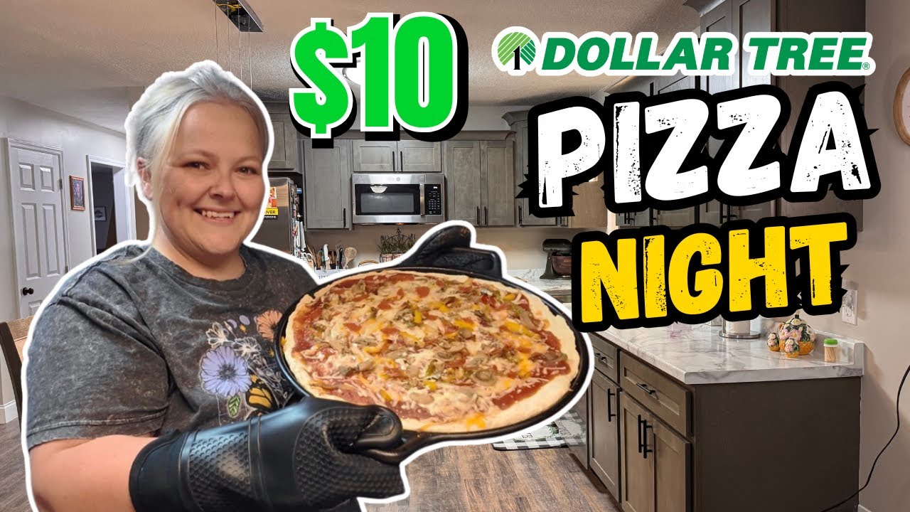 $10 Pizza Night from Dollar Tree 🌳 … I Was Shocked