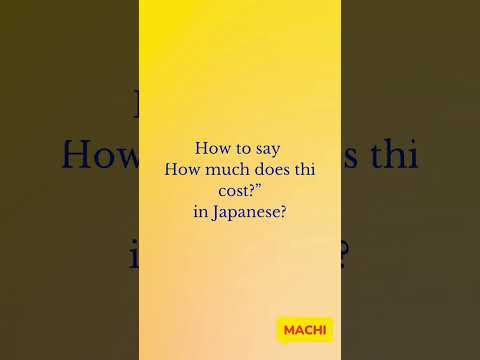 How to say “How much does this cost?” in Japanese? #languagelearning #learnjapanese
