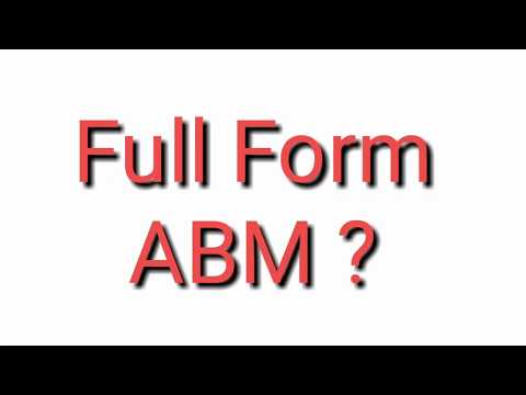 Full Form Of ABM ?