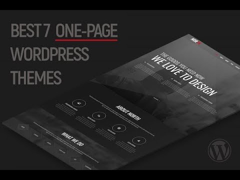 Top 7 Best One Page Wordpress Themes 2019