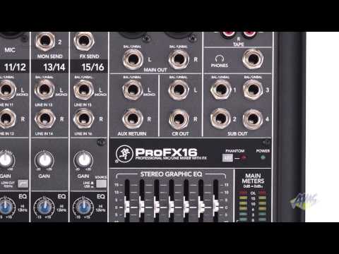 Mackie ProFX16 Compact Mid-Format USB Mixer - Mackie ProFX16
