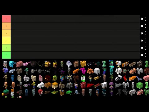Ranking all minecraft mobs tier list