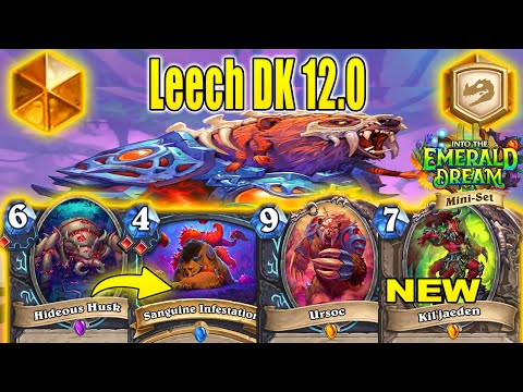 New Double Blood Leech Control DK 12.0 Deck After Mini-Set At Into the Emerald Dream | Hearthstone