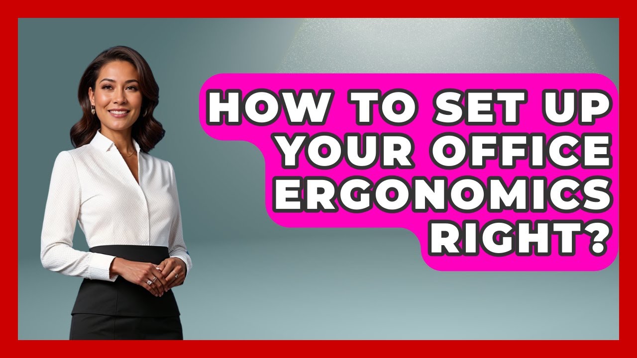 How To Set Up Your Office Ergonomics Right? - Office Wellness Insights