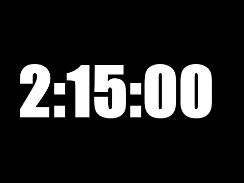 2 HOUR 15 MINUTE TIMER • 135 MINUTE COUNTDOWN TIMER ⏰ LOUD ALARM ⏰