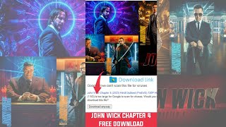 How To Download John Wick Chapter 4 |Google Drive Download Link|