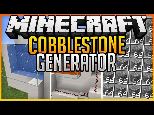Cobblestone Generator 1.14.4 (fast & easy) + Tutorial Minecraft Map