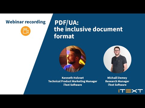 Live Webinar: PDF/UA: the inclusive document format