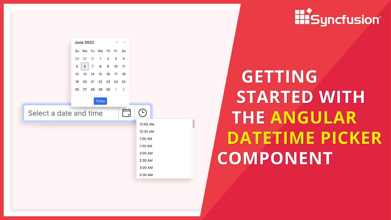 Getting Started with the Angular DateTime Picker Component