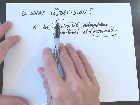 What is a decision?