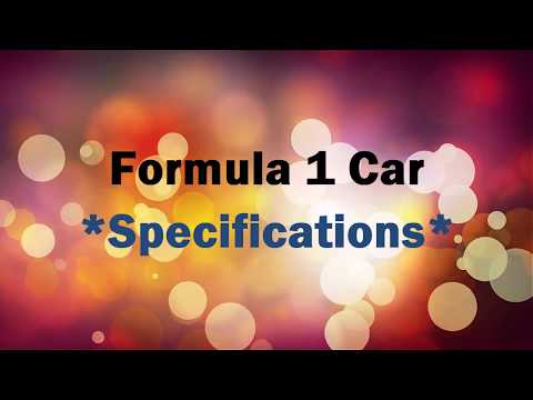 Formula 1 Car Specifications