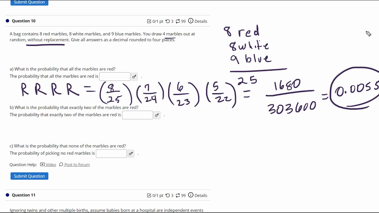 Module 3 Probability Homework Problems