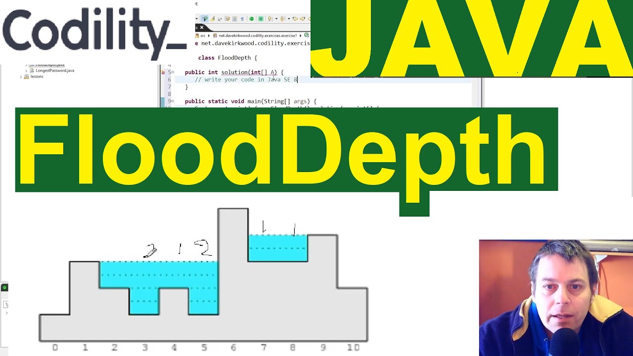 Codility FloodDepth Java solution