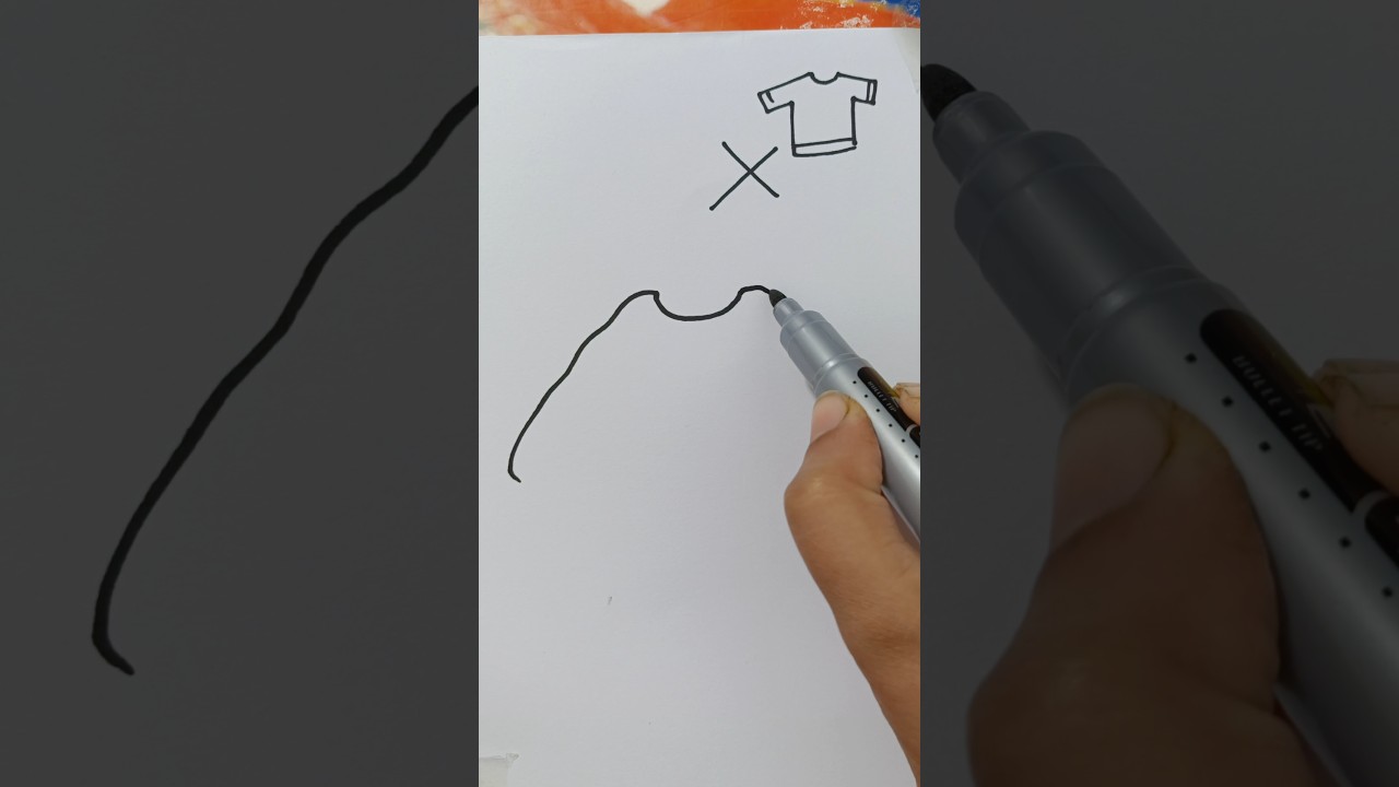 How To Draw Sweater Step by Step #shorts #shortsfeed