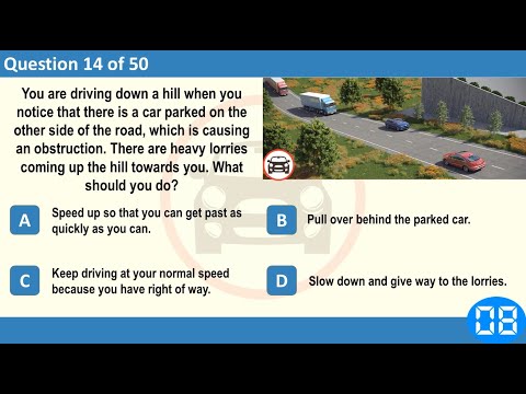 2025 UK Driving Theory Test | theory test 2025 UK - driving test 50 Questions & Answer
