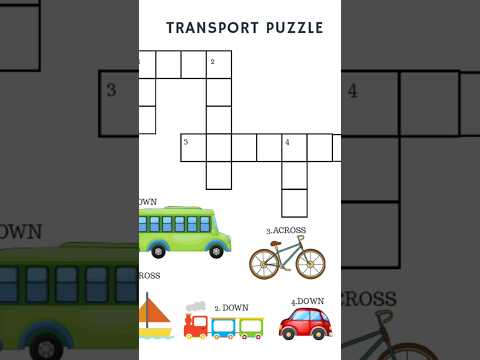 Crossword puzzles for younger kids #shorts #crossword #puzzle
