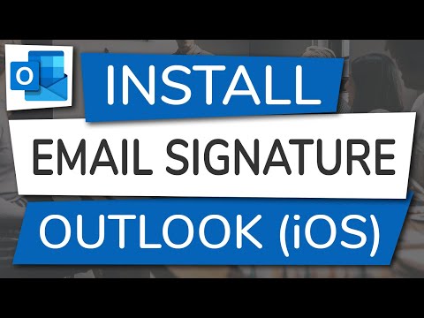 How to Install an Email Signature in Outlook on iOS (old version of the Outlook App)