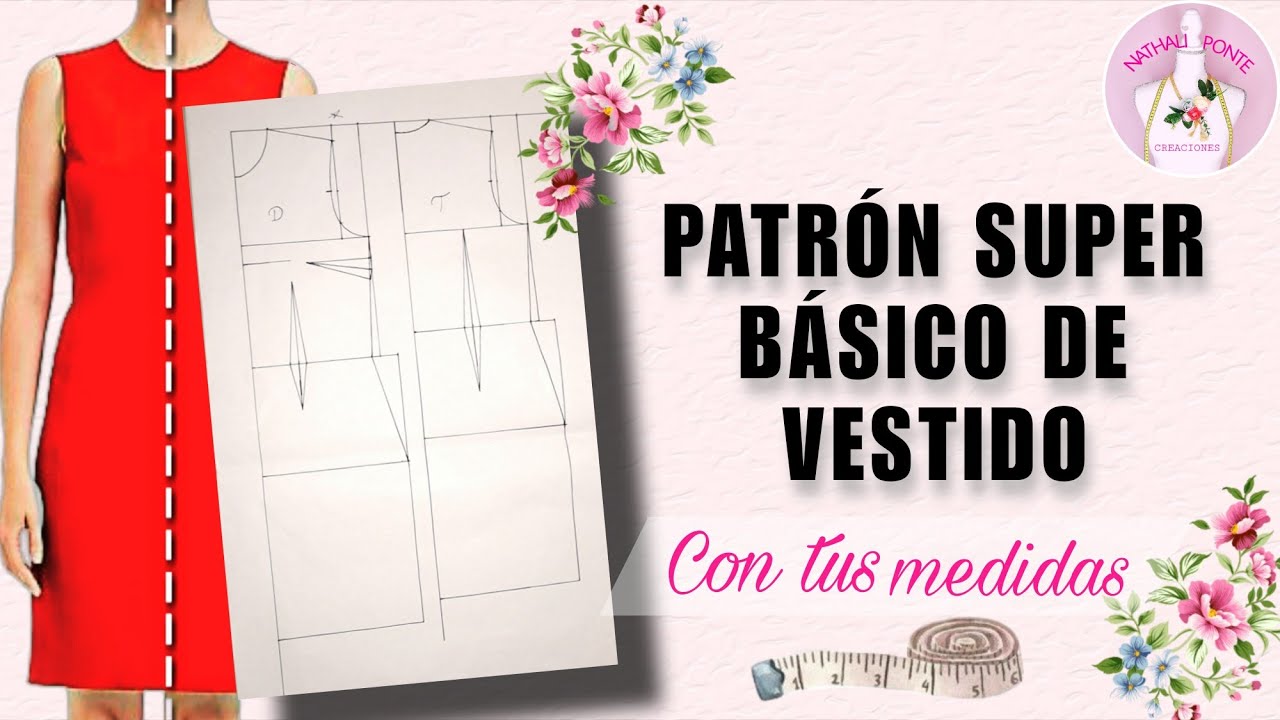 🌸#83 HOW TO MAKE A BASIC LADY'S DRESS PATTERN / A SUPER SPECIAL CLASS - Nathali Styles