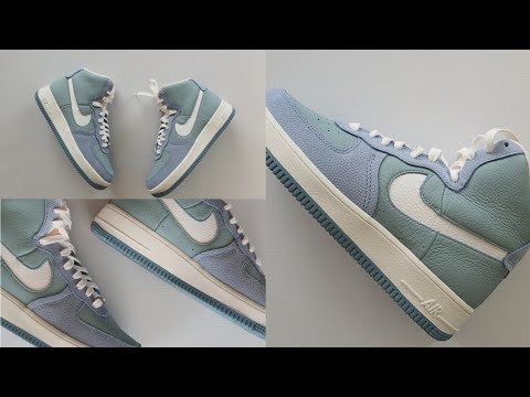 Nike Air Force 1 Sculpt Worn Blue Women's Unboxing and On Feet