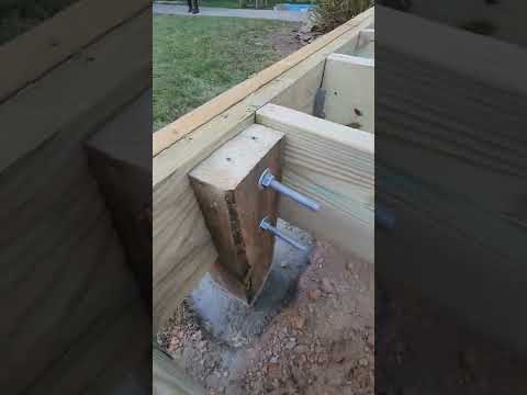 Notching 6x6 post for beam! it's correct 👌????