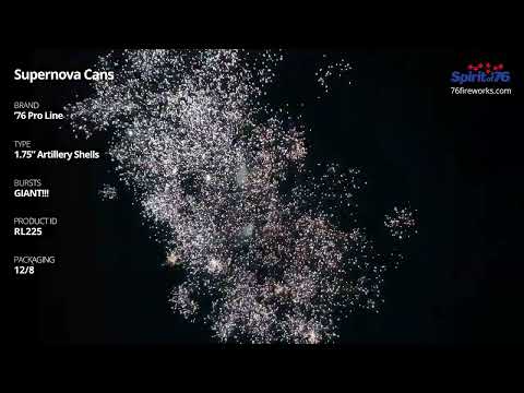 Supernova Cans (1.75 Artillery Shells) - 76 Pro Line Fireworks