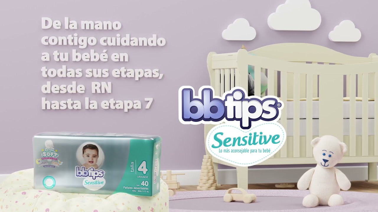 Materiales extra suaves y de última generación con los pañales bbtips Sensitive®