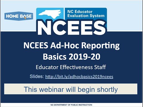 NCEES Ad Hoc Reporting Basics