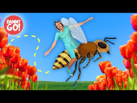 Tiny Danny Rides a Bee! π | Gardening | Learning Video for Kids | Danny Go!