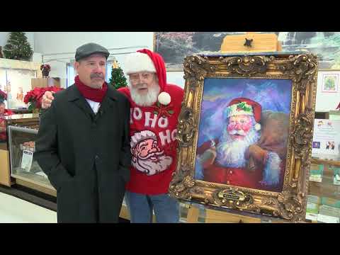 "Santa" artist and model help Danny Berg Memorial Christmas Dinner
