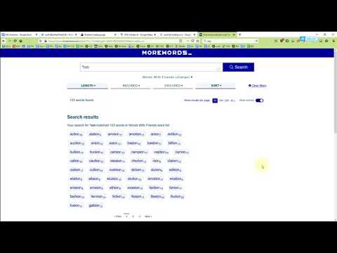 Finding phonic examples with morewords.com