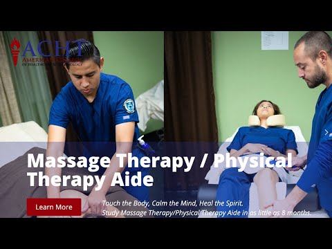 Physical Therapy Aid Message Therapist at the American College of Healthcare