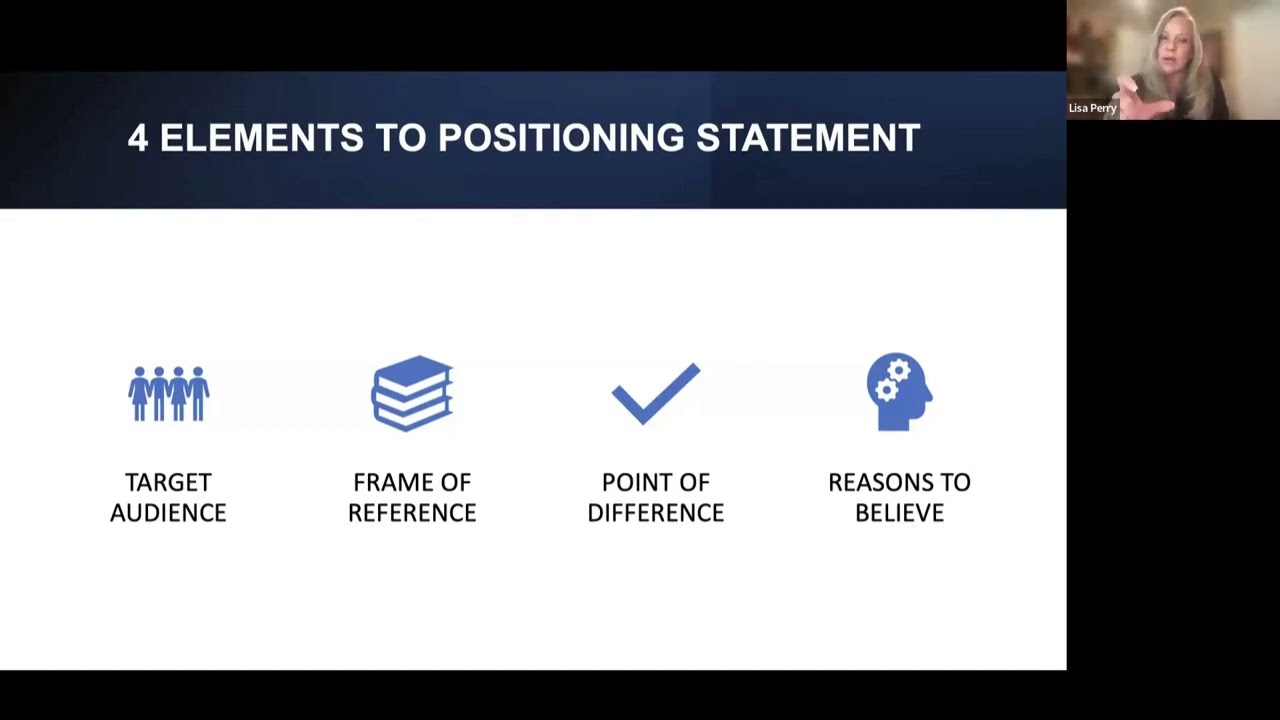 4 Elements to Positioning Statement