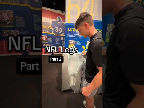NFL players leg size comparison π³π #nfl #nflfootball #profootballhalloffame #nflhalloffame