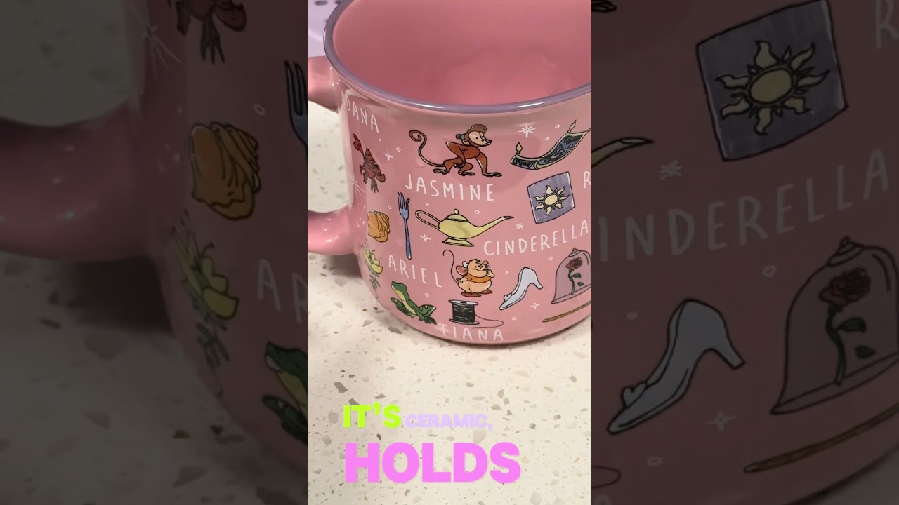 Disney Princess Icons Mug Review | 20oz Ceramic Camper Mug from Toynk on Amazon