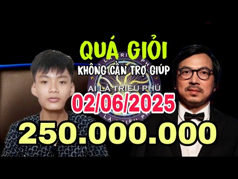 Ai Là Triệu Phú Mới Nhất 02/06/2025 QUÁ GIỎI không cần trợ giúp vượt câu 15 - GAME HAY TRÍ TUỆ