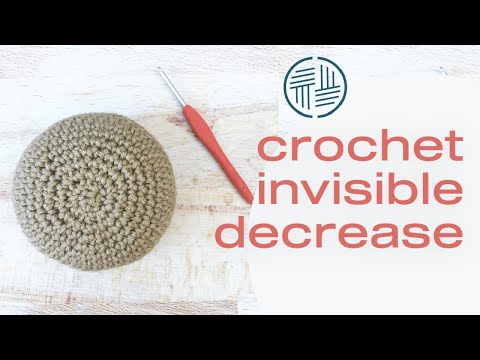How to Crochet the Invisible Decrease | Inv Dec Crochet Tutorial | Decrease Single Crochet Amigurumi