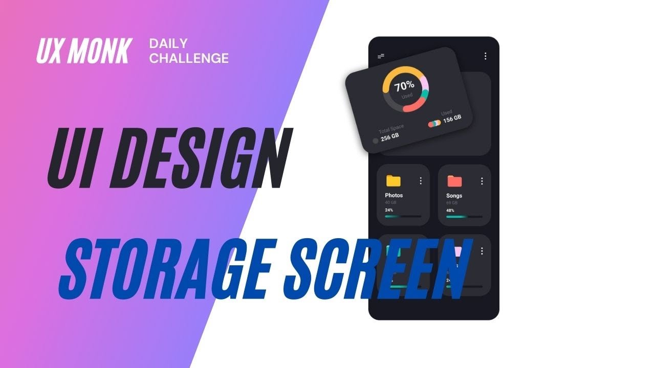 Designing Storage App | UI Design | Figma