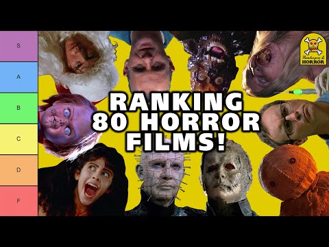 Ranking All 80 Horror Films I've Reviewed! (Horror Movie Tier List)
