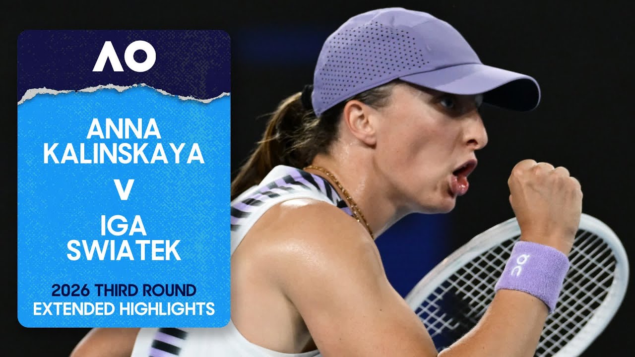 Anna Kalinskaya v Iga Swiatek Extended Highlights | Australian Open 2026 Third Round