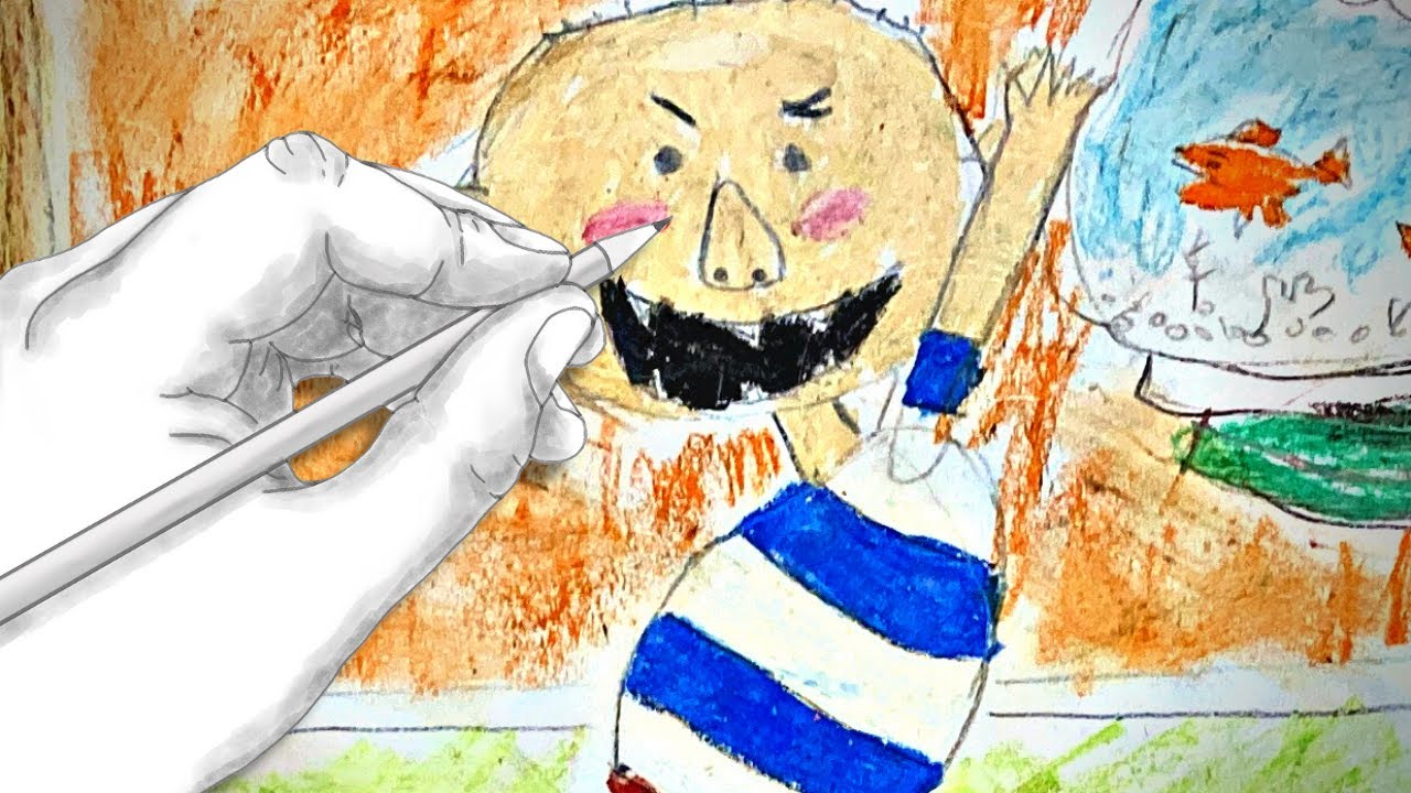 How to Draw David from No, David (with the No, David Song) | World English School Today