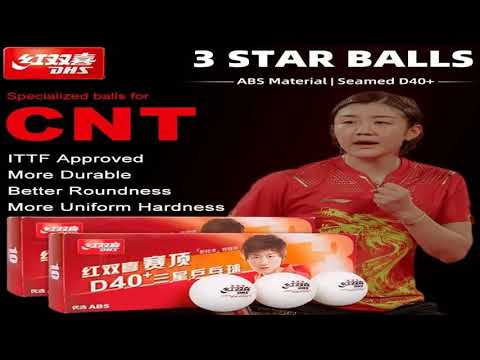 DHS D40+ DJ40+ Ping Pong Balls 3 Star ABS New Material Table Tennis Ball Special for WTT